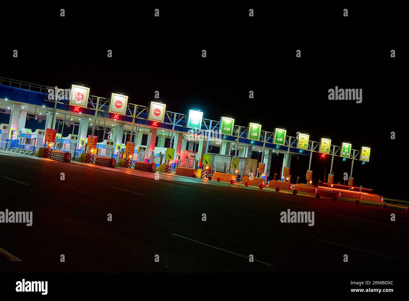 Illuminated toll road hi-res stock photography and images - Alamy