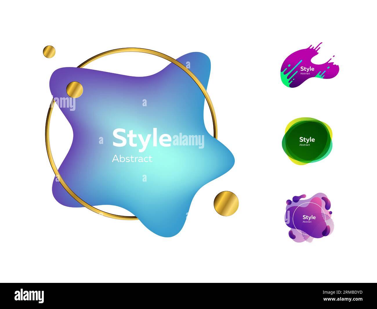 Colorful stain design set Stock Vector Image & Art - Alamy