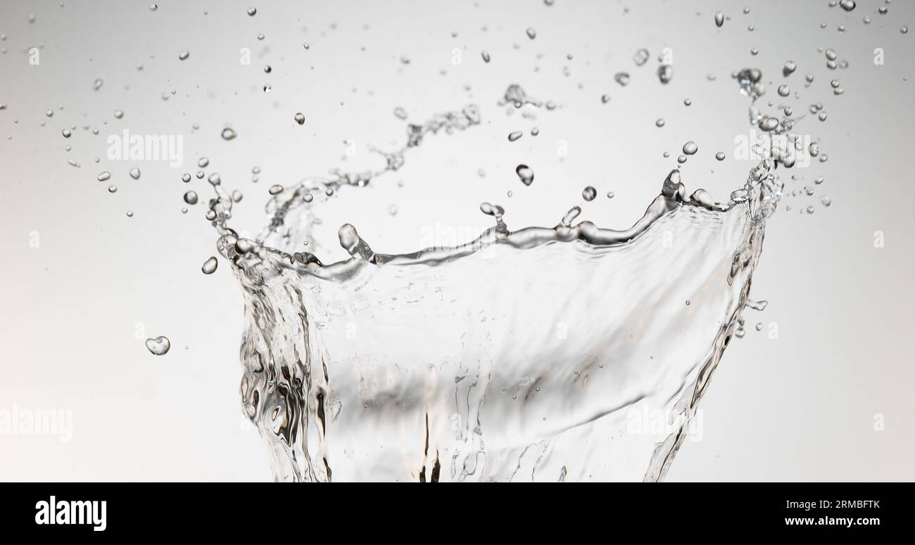 Water Spurting out against White Background Stock Photo - Alamy