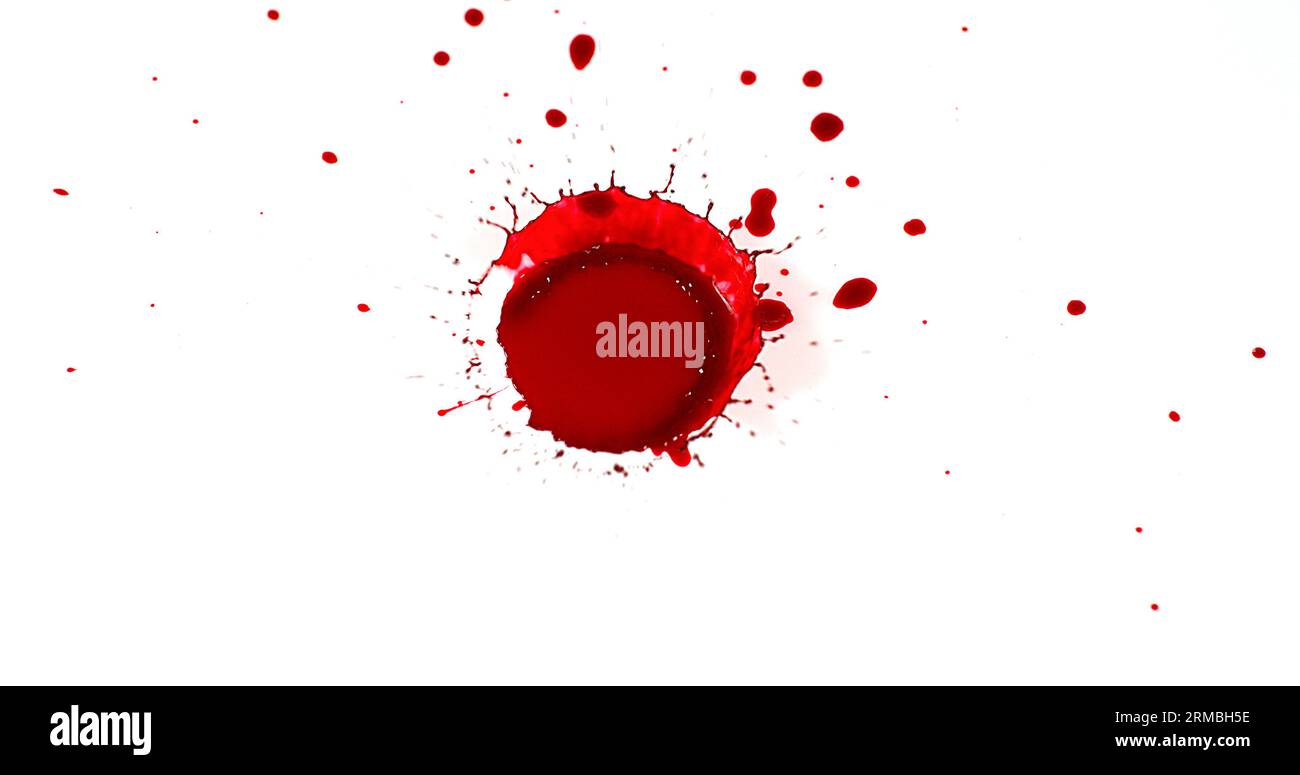 Blood dripping against white background hi-res stock photography and ...