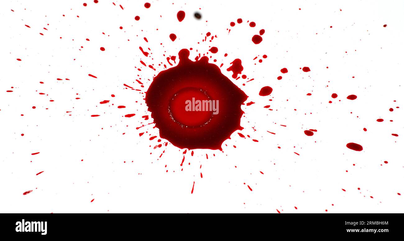 Blood dripping against white background hi-res stock photography and ...