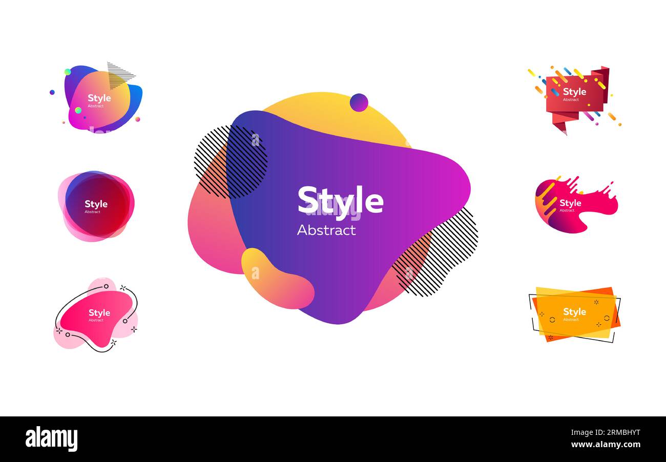 Abstract colorful banners set Stock Vector Image & Art - Alamy