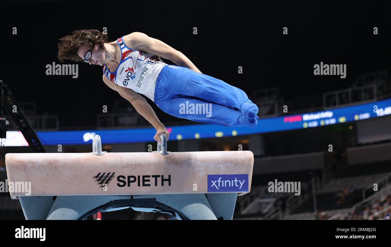 August 26, 2023: World champion gymnast Steven Nedoroscik during the ...