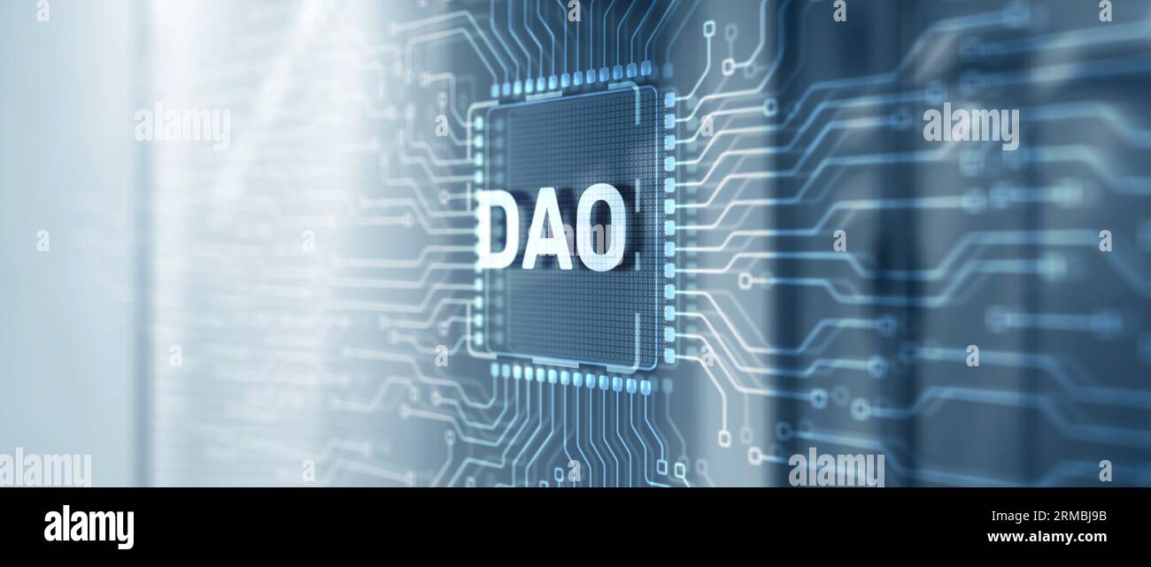 DAO. Decentralized Autonomous Organization. Crowdfunding project ...