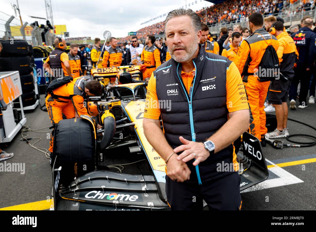 Zandvoort, Netherlands 27/08/2023, BROWN Zak (usa), CEO of of McLaren ...