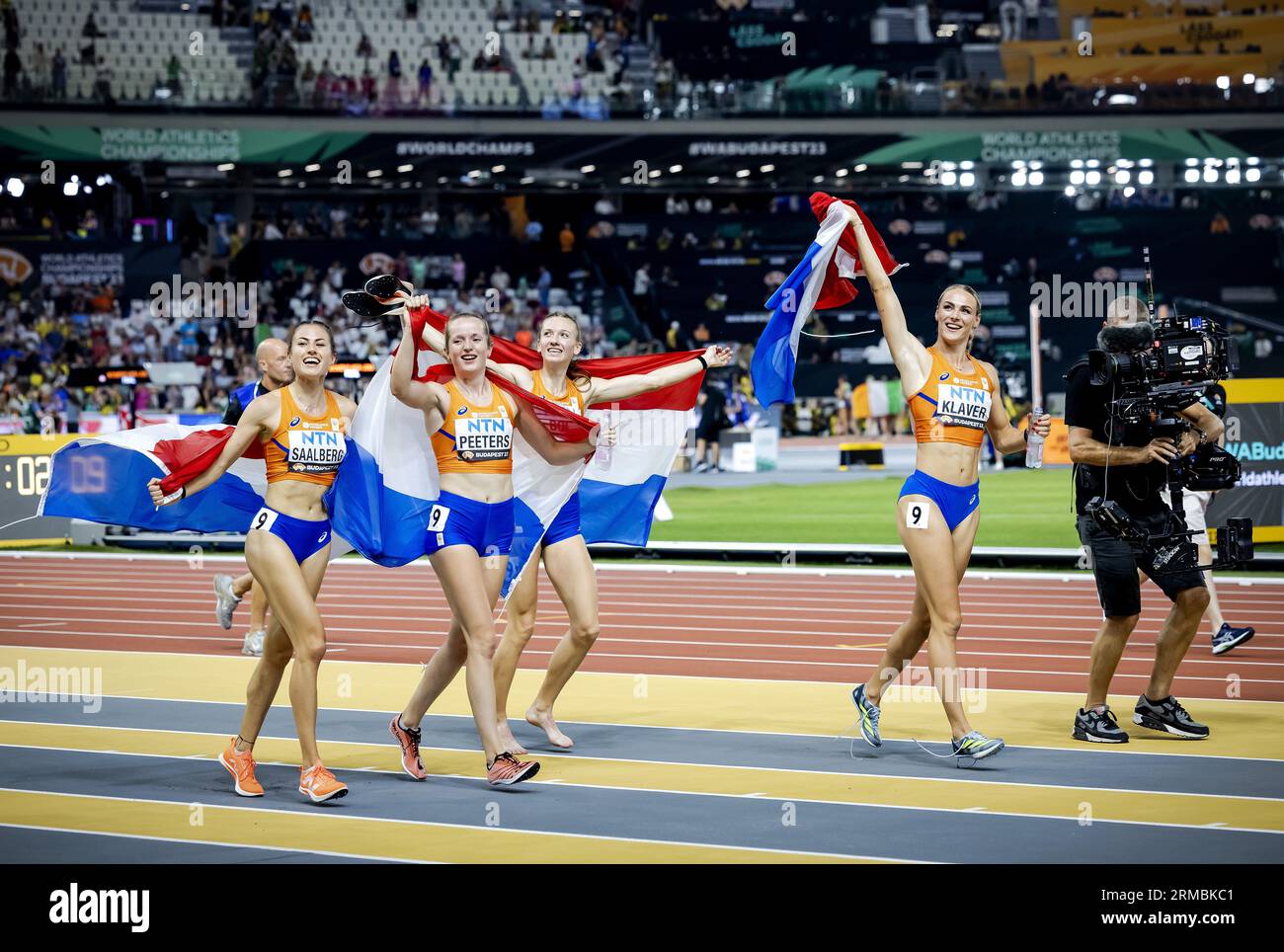 BUDAPEST - 27/08/2023, Lieke Klaver, Eveline Saalberg, Cathelijn ...