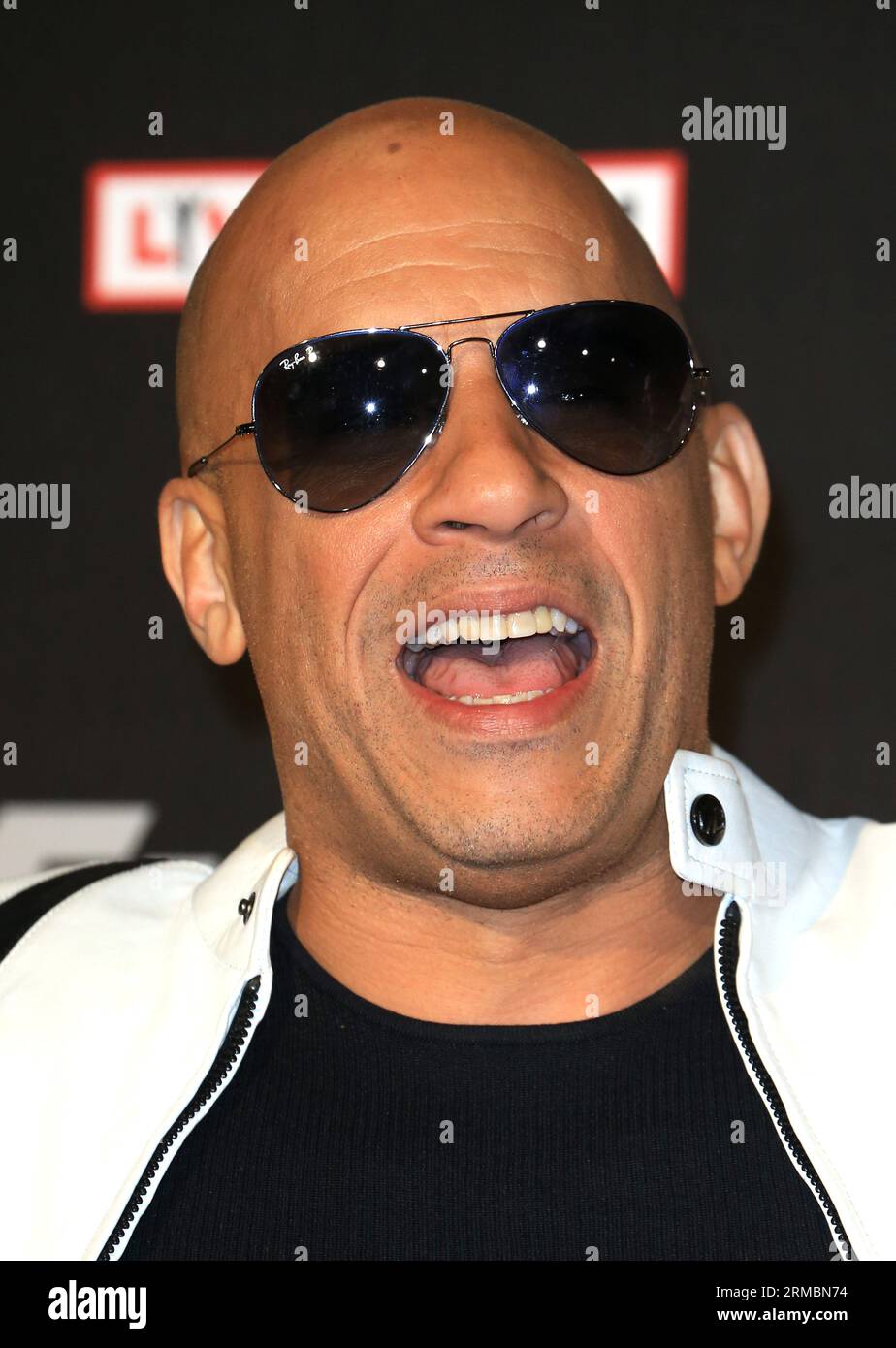 Vin Diesel attends the Global Premiere of "Fast and Furious Live" at ...