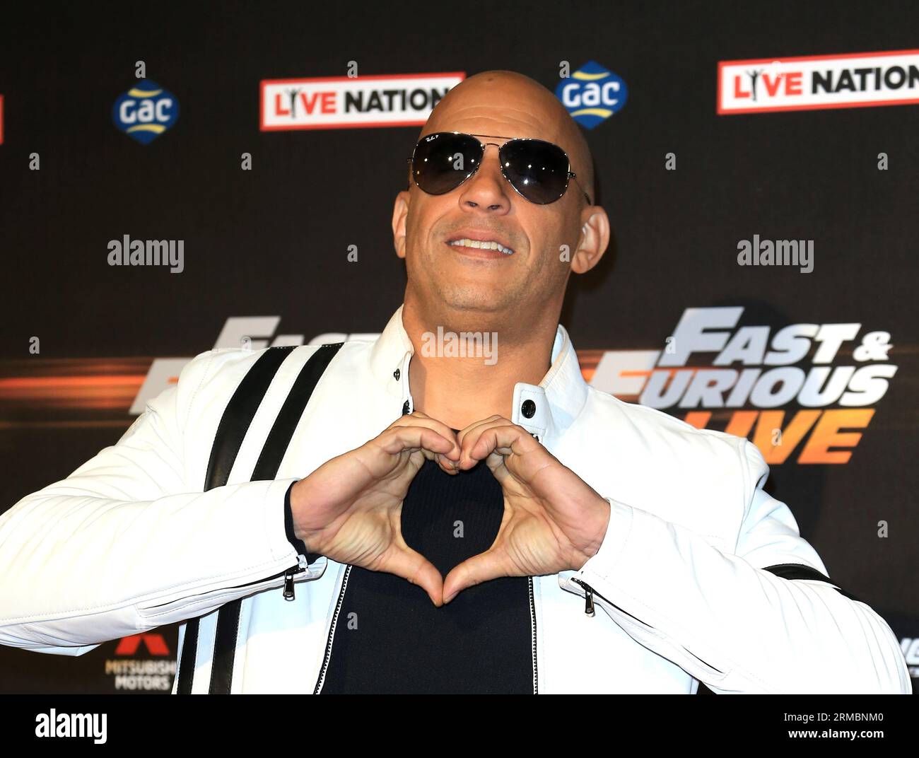 Vin Diesel attends the Global Premiere of "Fast and Furious Live" at ...