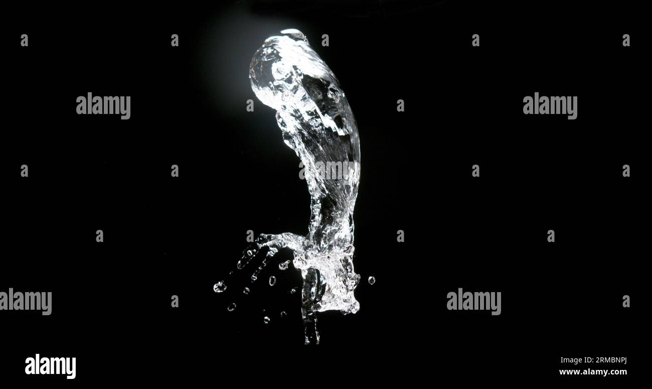 Water Exploding and Splashing against Black Background Stock Photo - Alamy