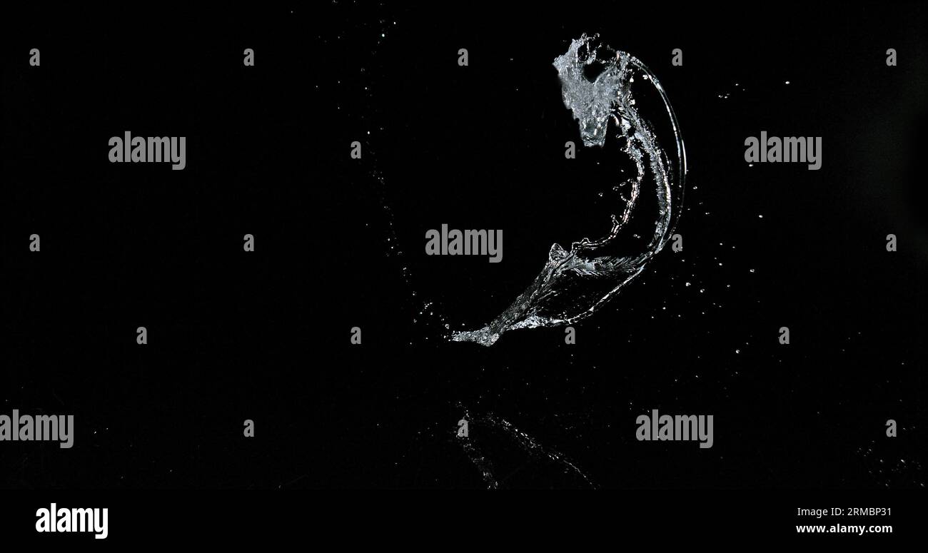 Water Exploding and Splashing against Black Background Stock Photo - Alamy