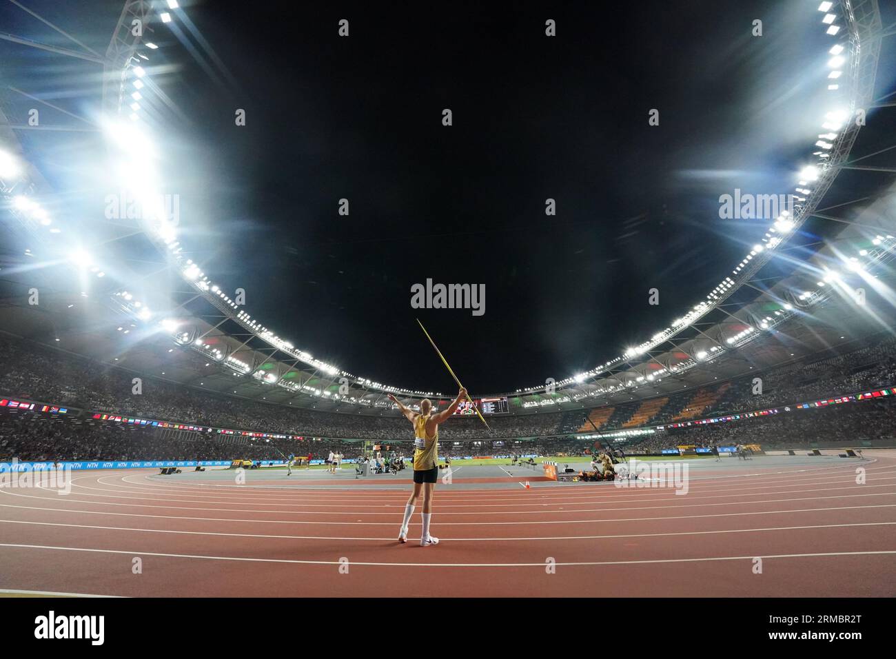 Budapest, Hungary. 27th Aug, 2023. Athletics: World Championship, Javelin Throw, Final, Men, at ...
