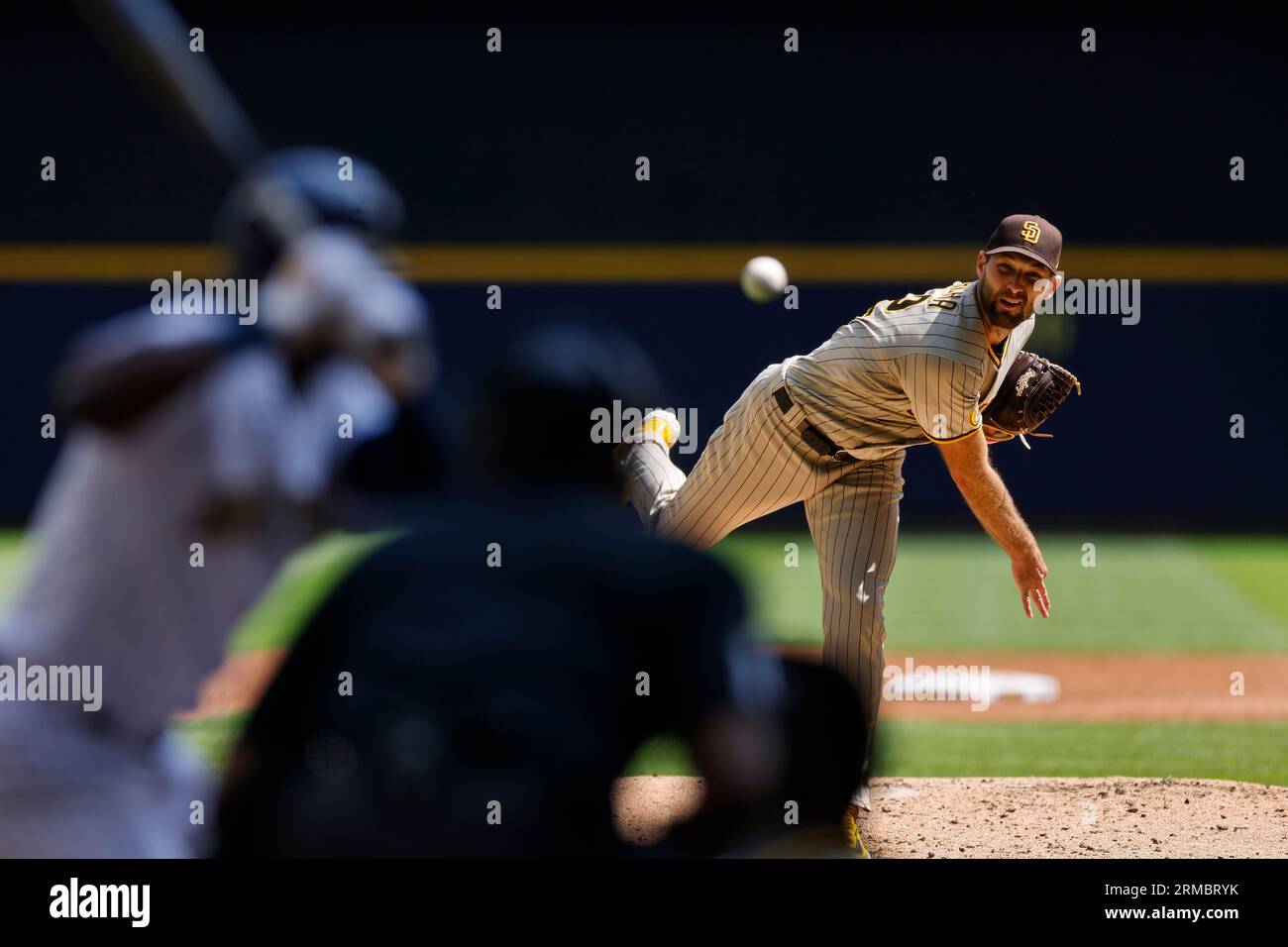 MILWAUKEE, WI - AUGUST 27: San Diego Padres starting pitcher Michael ...