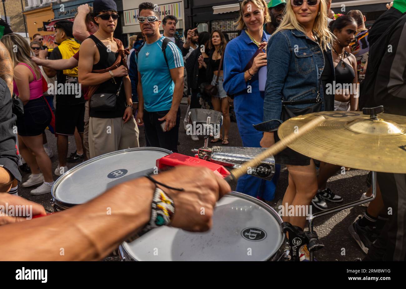 Revellers,musicians,DJs and dancers at Notting Hill carnival 2023 in ...