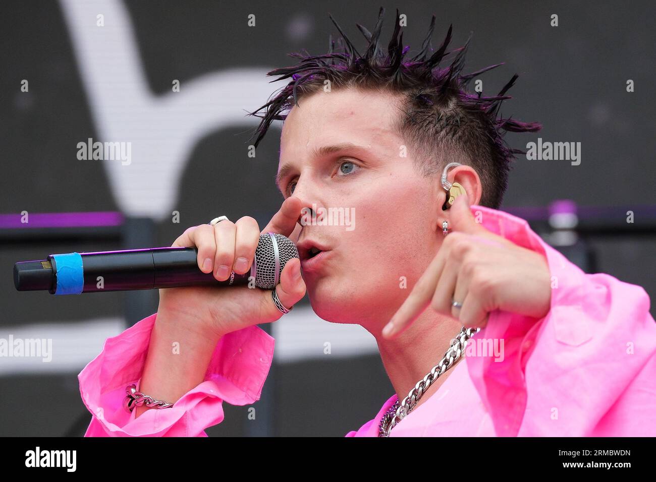 Call Me Karizma, stage name of Morgan Parriott during his live performs ...