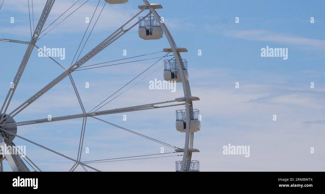 Game, Ferris Wheel, Courseulles sur Mer in Normandy Stock Photo - Alamy