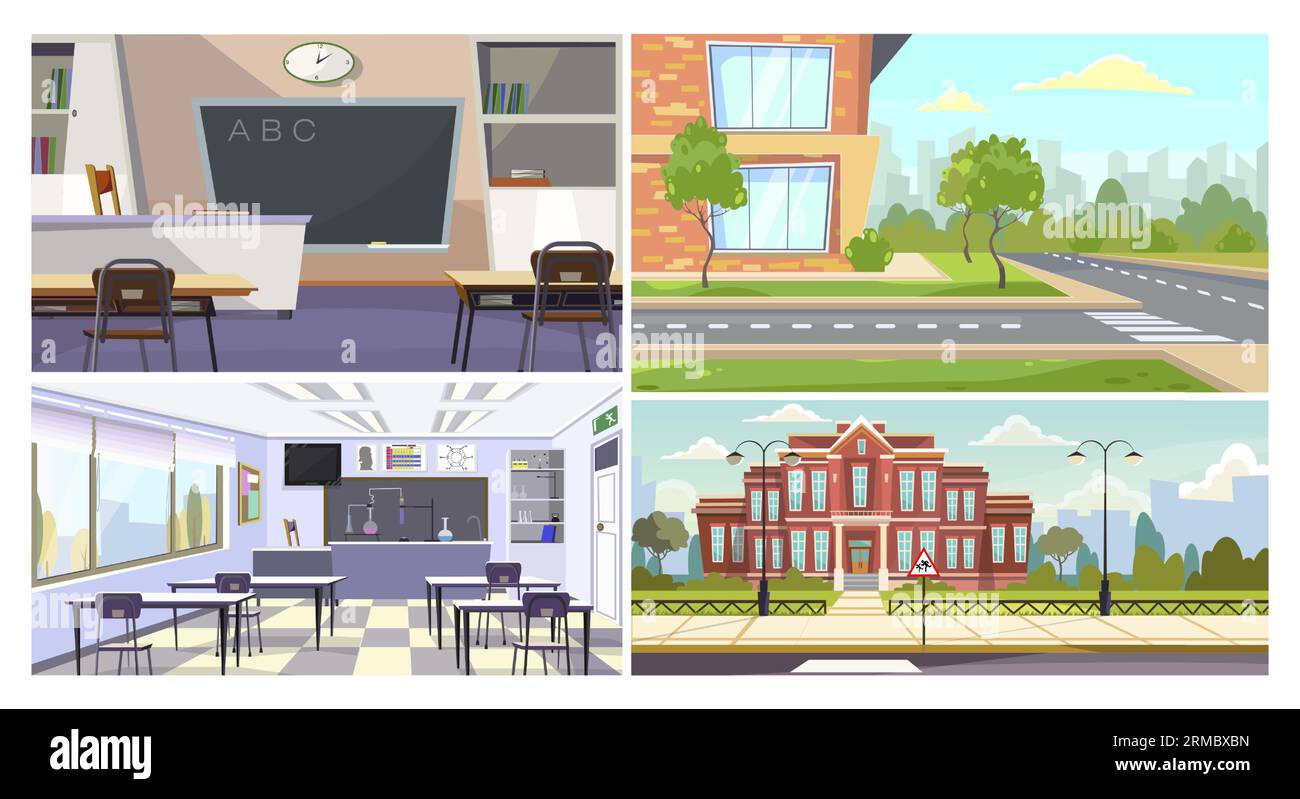 School vector illustration set Stock Vector Image & Art - Alamy