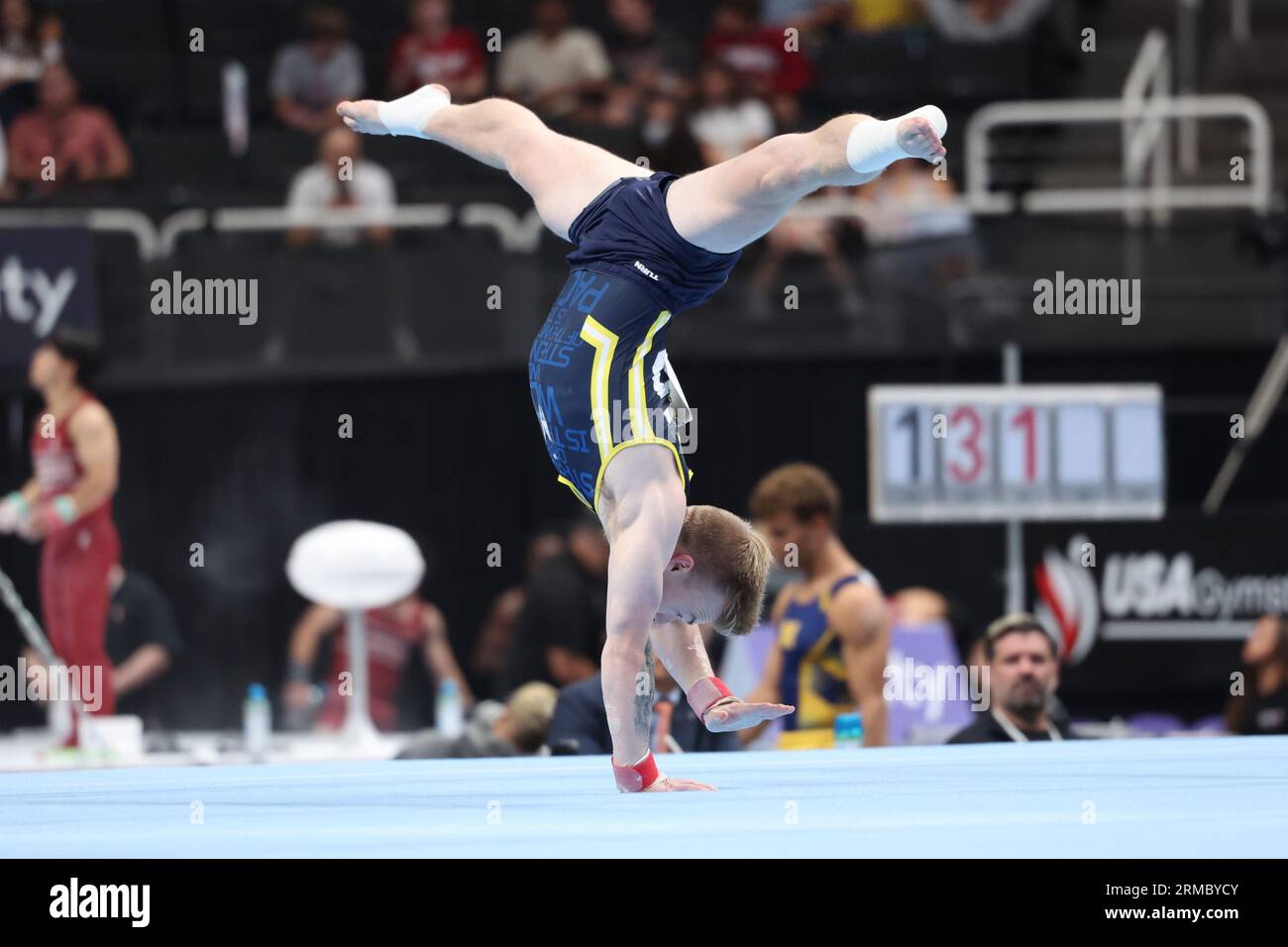 August 26, 2023: Gymnast Cameron Bock during the senior men day 2 ...