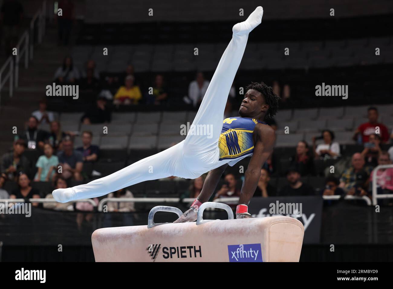 August 26, 2023: Gymnast Frederick Richard during the senior men day 2 ...