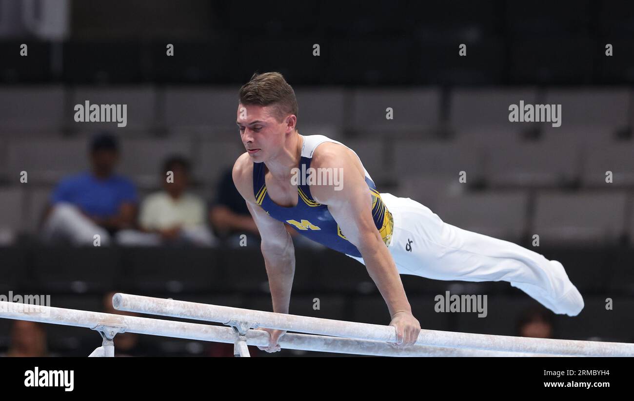 August 26, 2023: Gymnast Paul Juda during the senior men day 2 ...