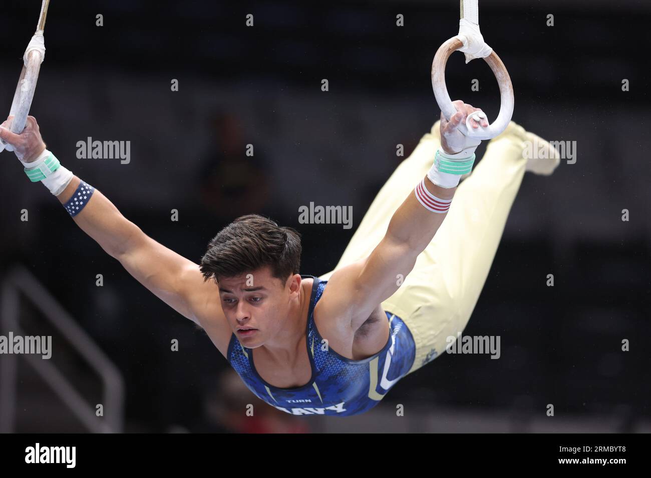 August 26, 2023: Gymnast Isaiah Drake during the senior men day 2 ...