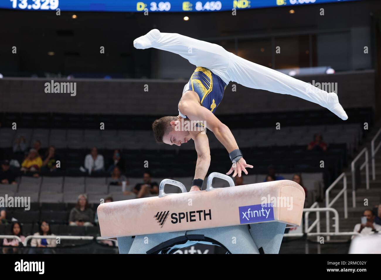 August 26, 2023: Gymnast Paul Juda during the senior men day 2 ...