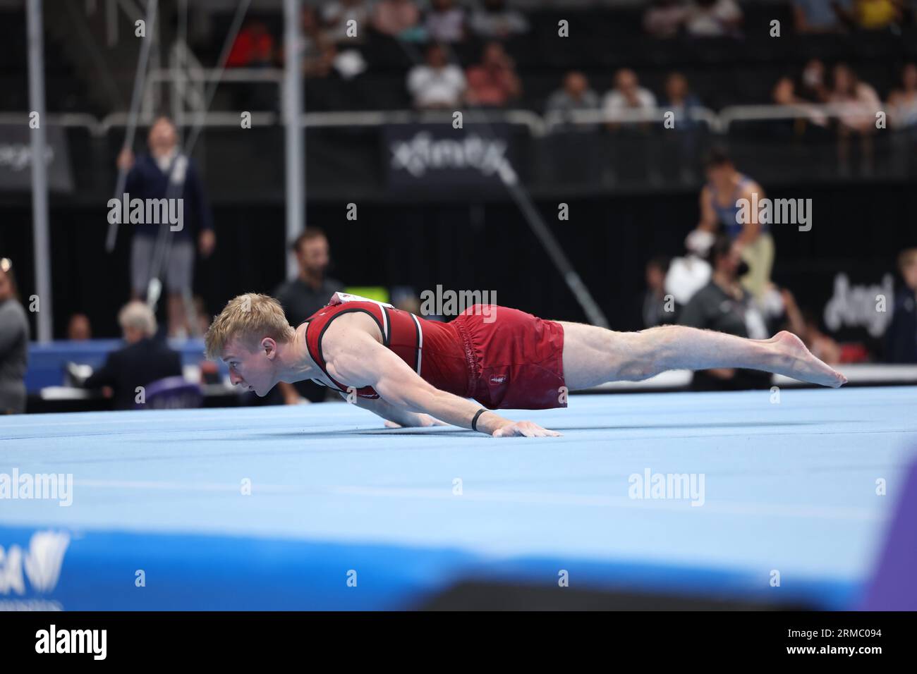 August 26, 2023: Stanford gymnast Riley Loos during the senior men day ...