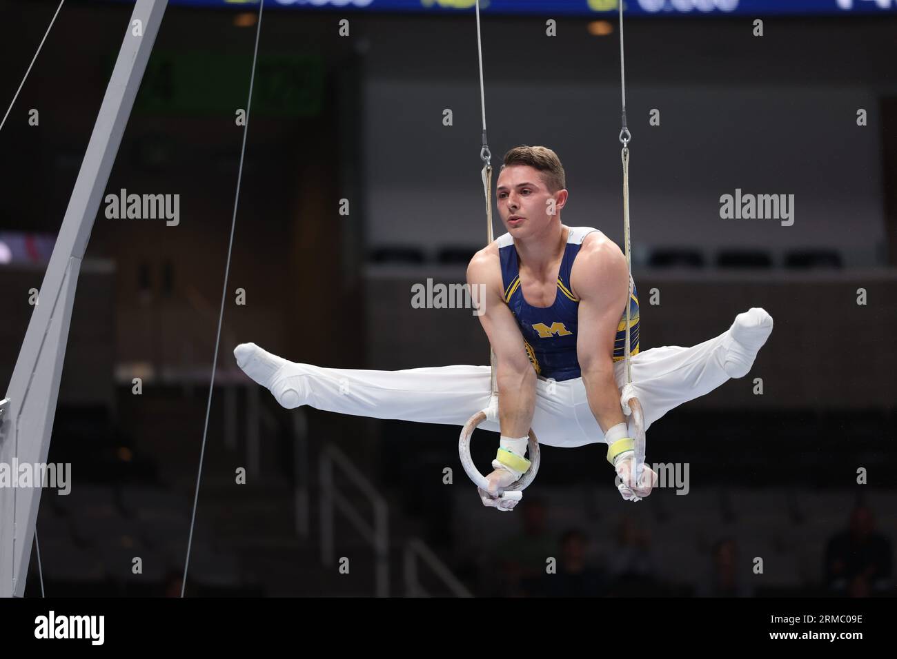 August 26, 2023: Gymnast Paul Juda during the senior men day 2 ...