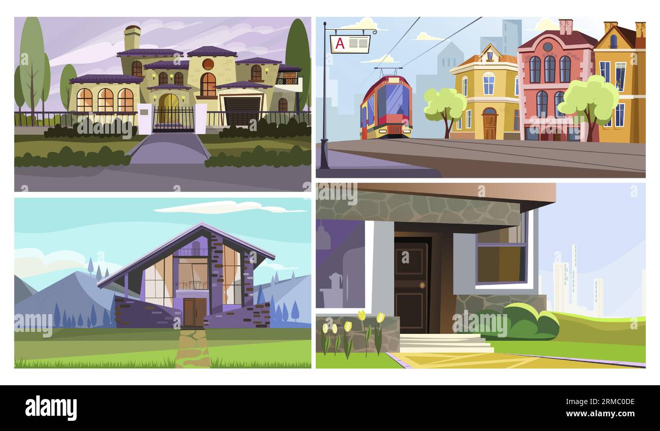 Modern and old buildings Cut Out Stock Images & Pictures - Alamy