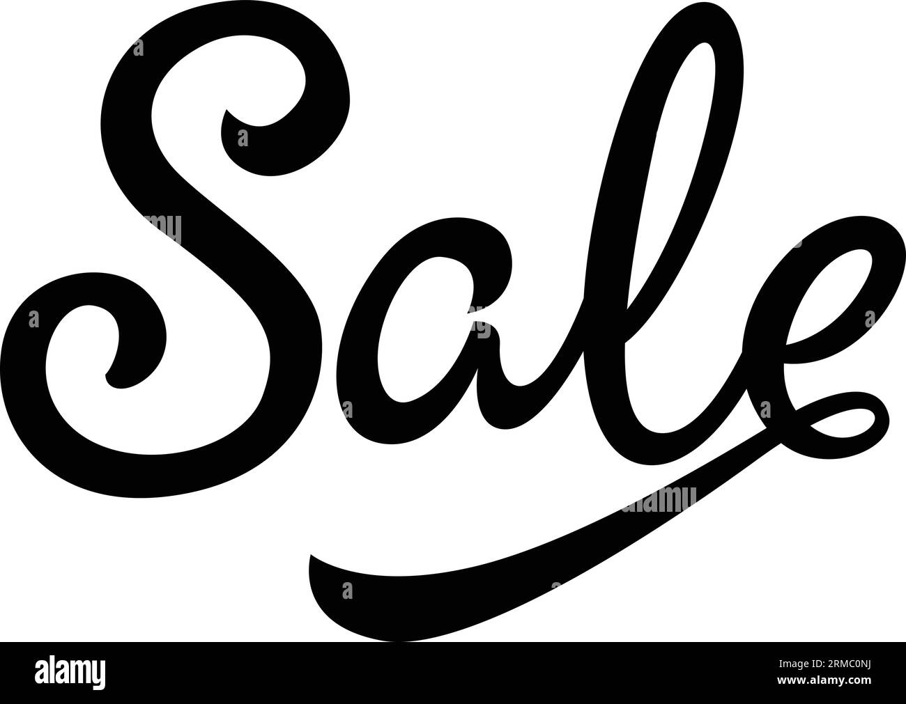 Sale Calligraphic Lettering Stock Vector Image & Art - Alamy