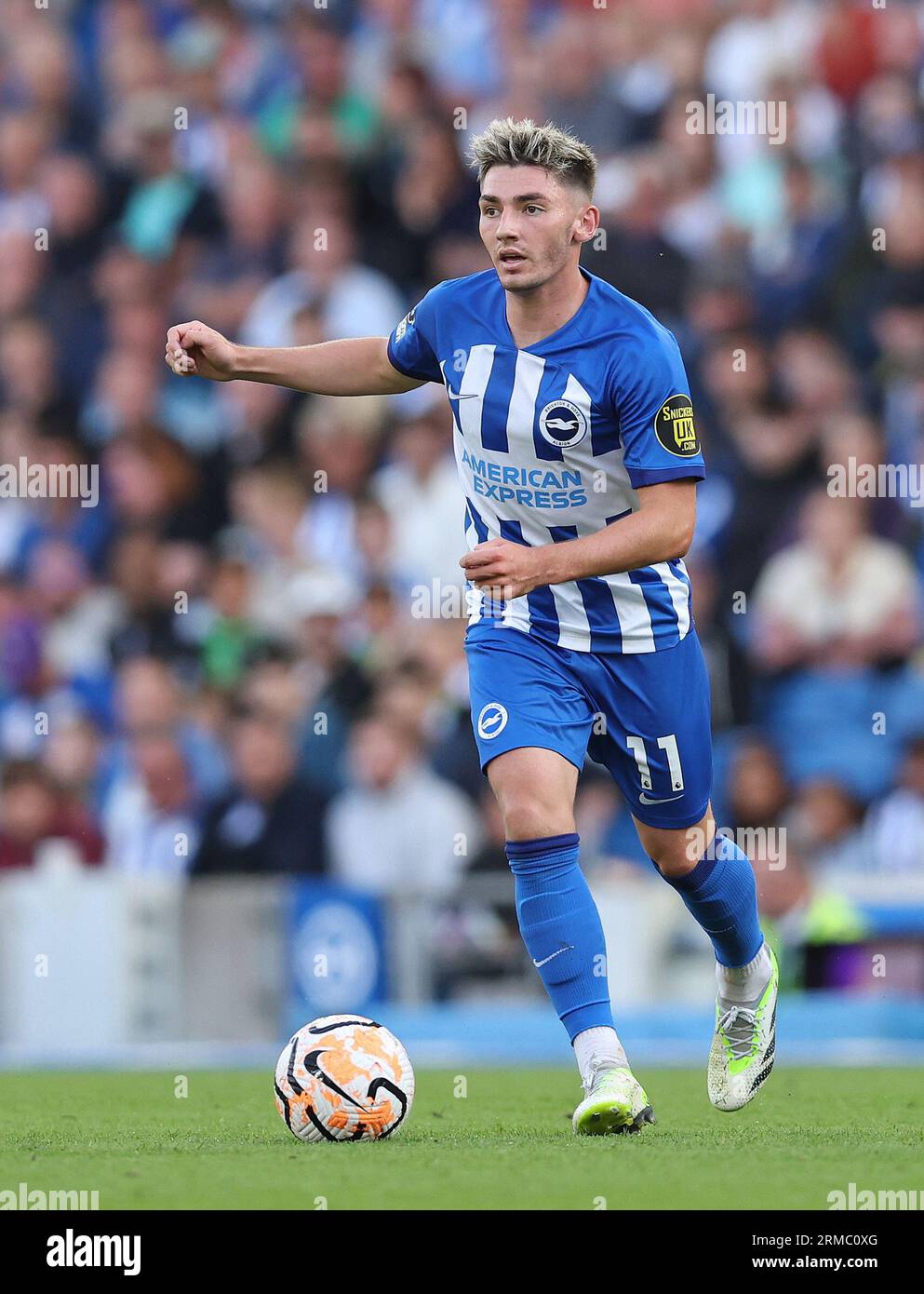Brighton and Hove, UK. 26th Aug, 2023. Billy Gilmour of Brighton and ...