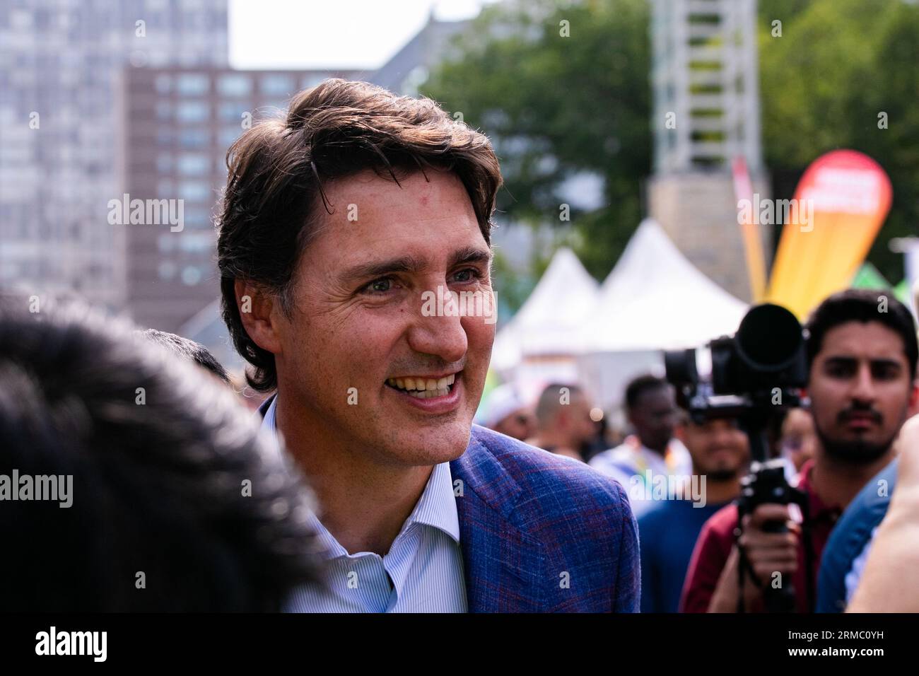 The Canadian Prime Minister the Honorable Justin Trudeau meets with ...