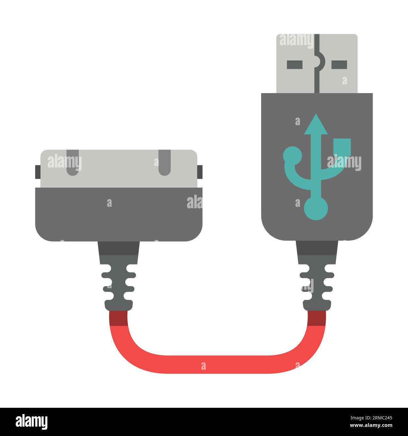 Connection cable for charging smartphone Stock Vector Image & Art - Alamy