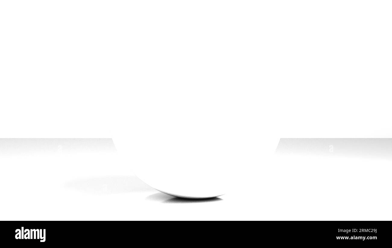 white sphere composition. Computer generated 3d render Stock Photo - Alamy