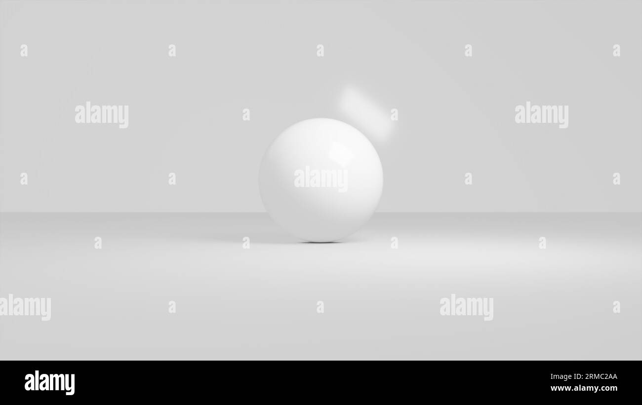 white sphere composition. Computer generated 3d render Stock Photo - Alamy
