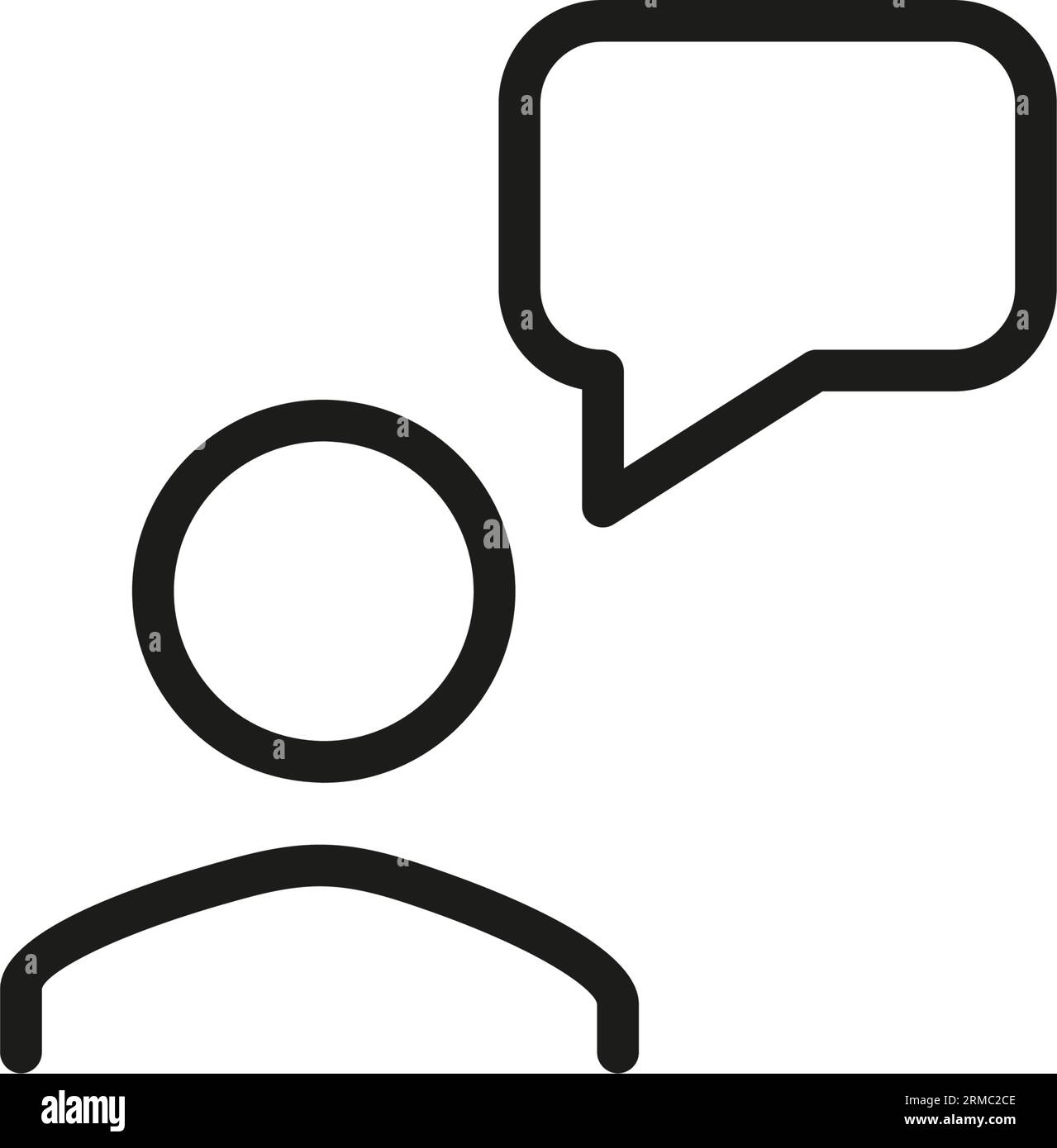 Talking person icon Stock Vector Image & Art - Alamy
