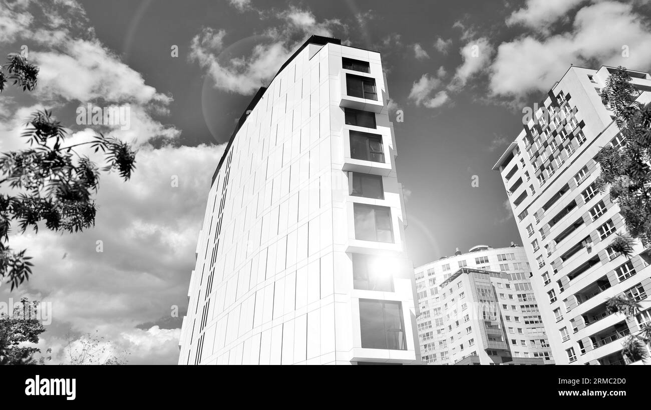 Modern condos Black and White Stock Photos & Images - Alamy