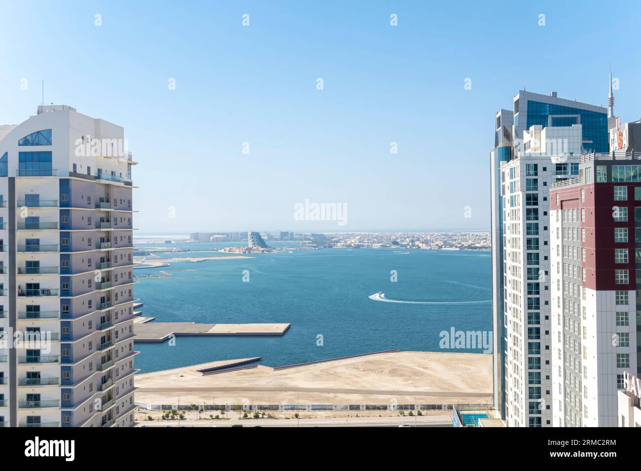 Manama Bahrain bay view from Jaffair skyscrapers Stock Photo - Alamy