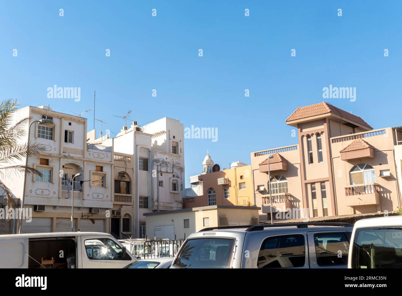 Traditional Bahraini houses buildings in Muharraq Bahrain Stock Photo ...