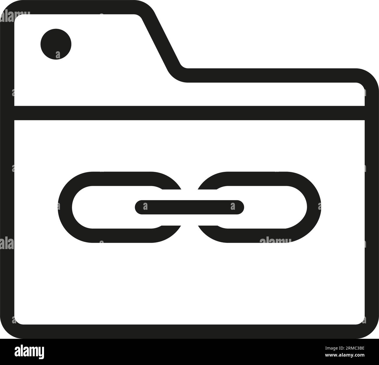 Hyperlinked folder icon Stock Vector Image & Art - Alamy