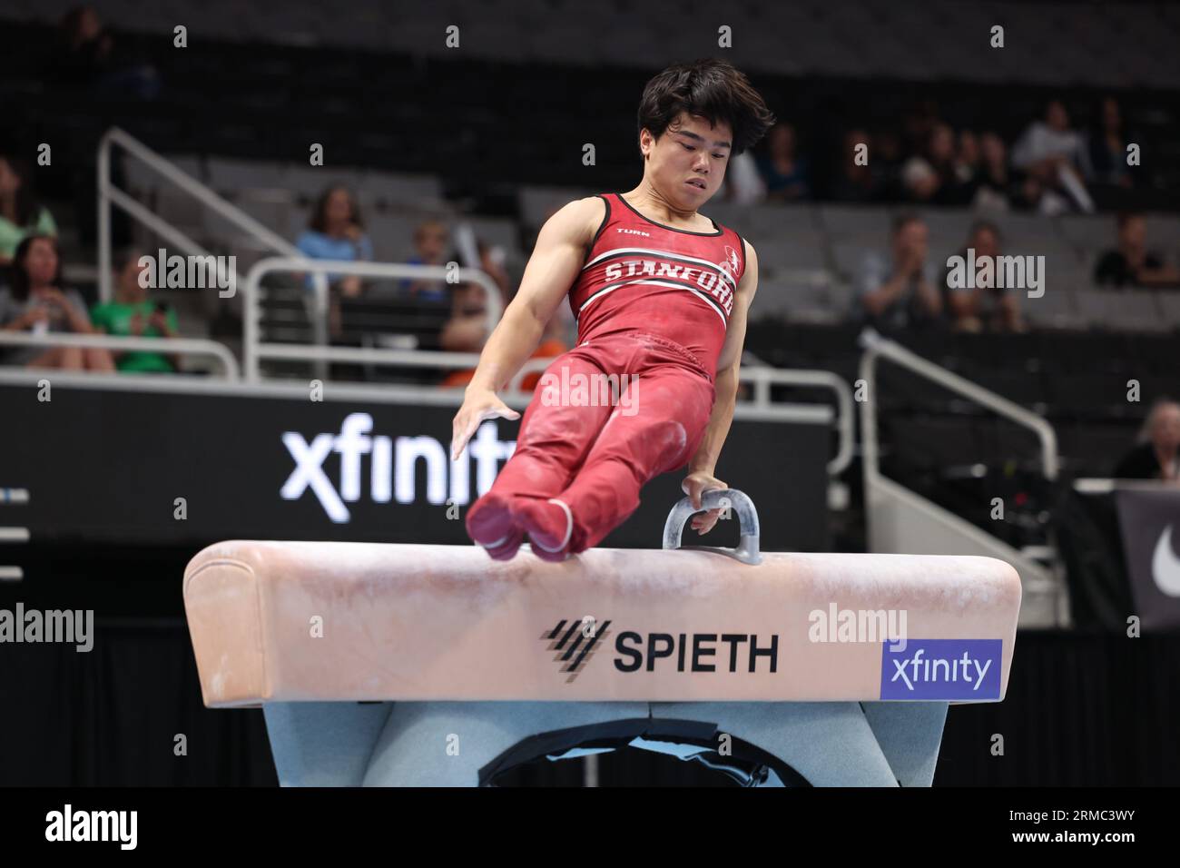 San Jose, California. 26th Aug, 2023. August 26, 2023: Stanford gymnast ...