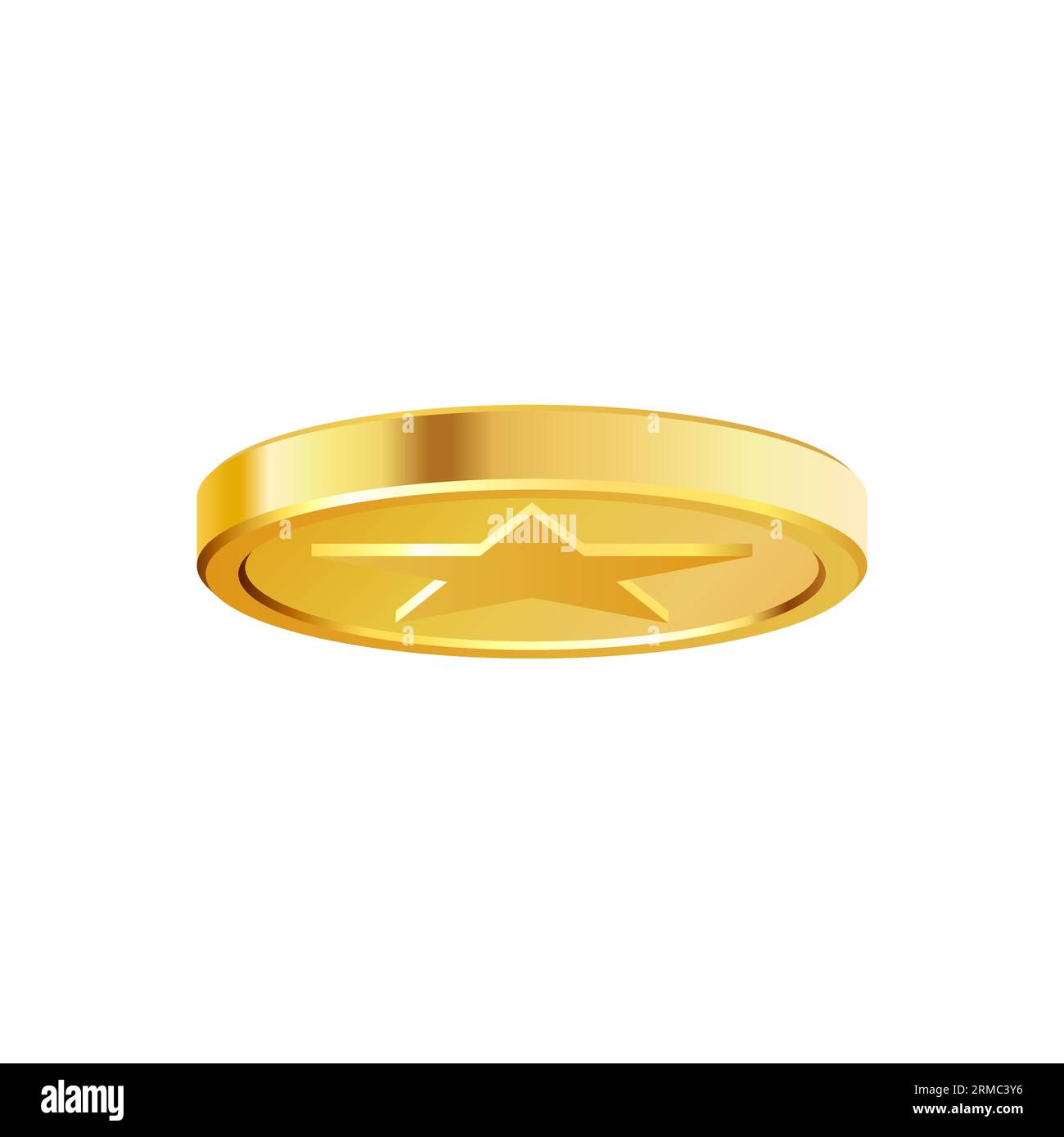 Golden money. Rotating gold coin Stock Vector Image & Art - Alamy