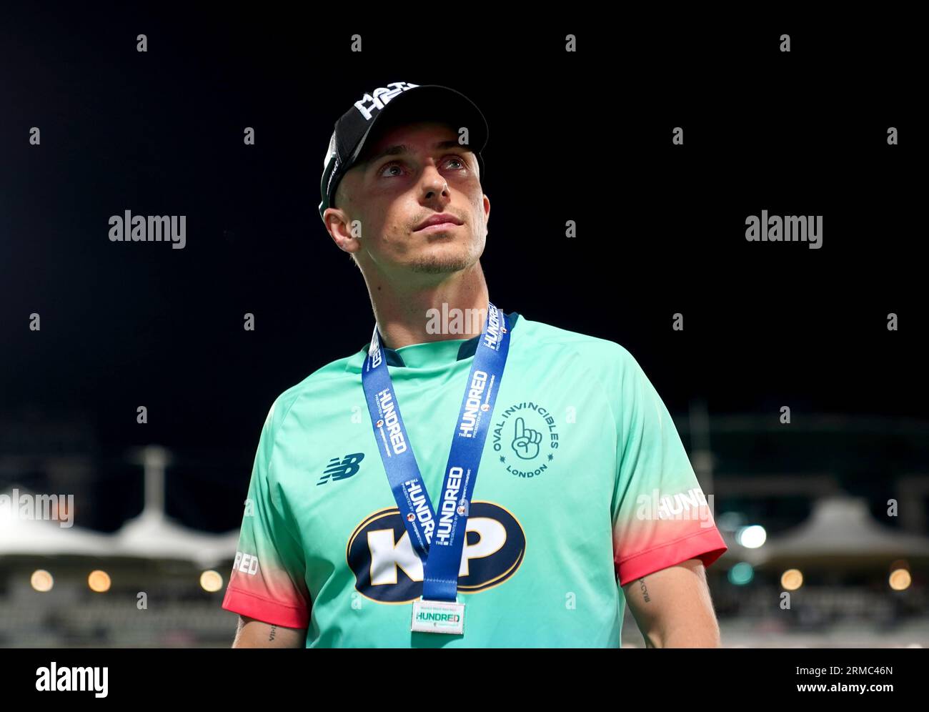 Oval Invincibles' Tom Curran after winning The Hundred men's final at ...