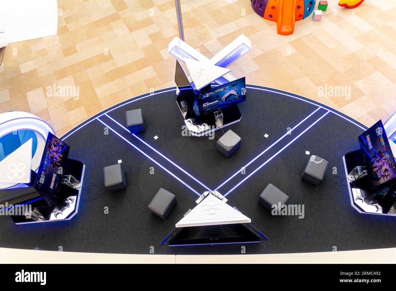 Gaming area bahrain airport terminal hi-res stock photography and ...