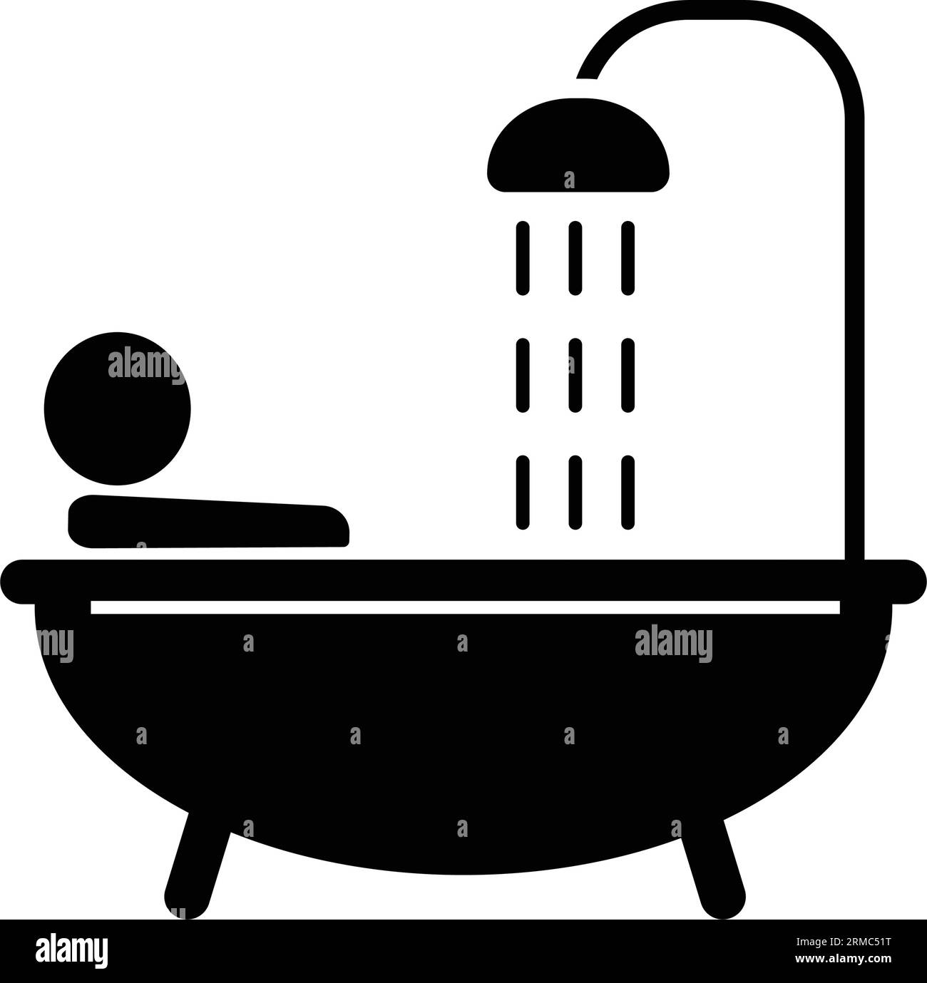 Taking shower Black and White Stock Photos & Images - Alamy