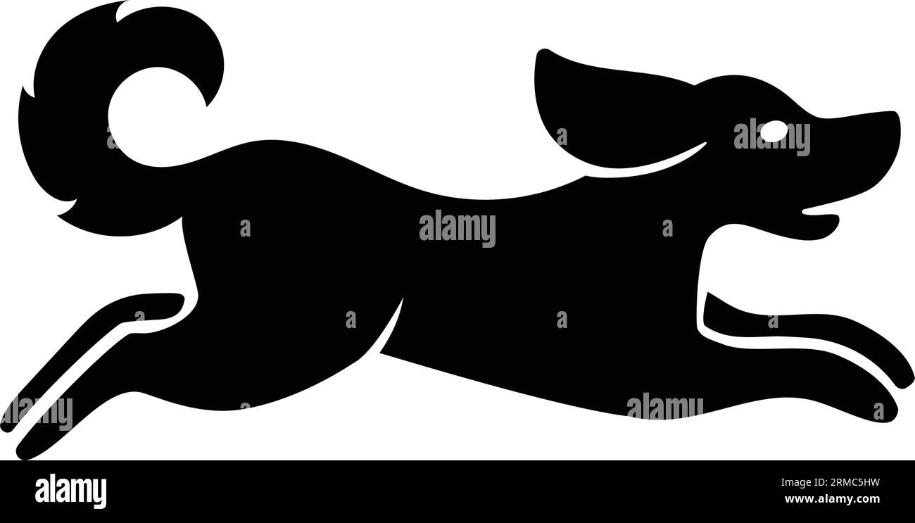 Running dog icon Stock Vector Image & Art - Alamy