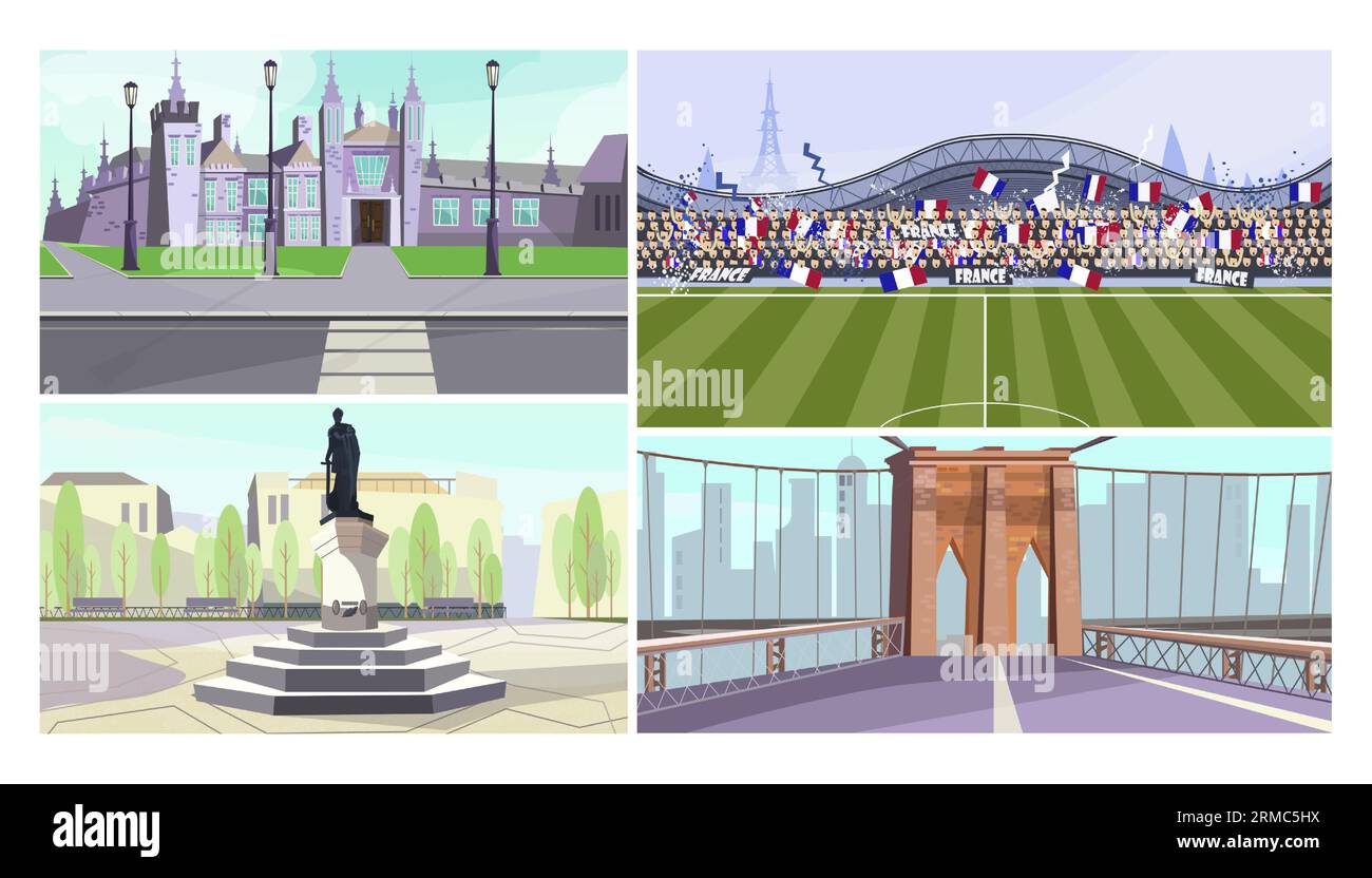 Landmarks vector illustration set Stock Vector Image & Art - Alamy