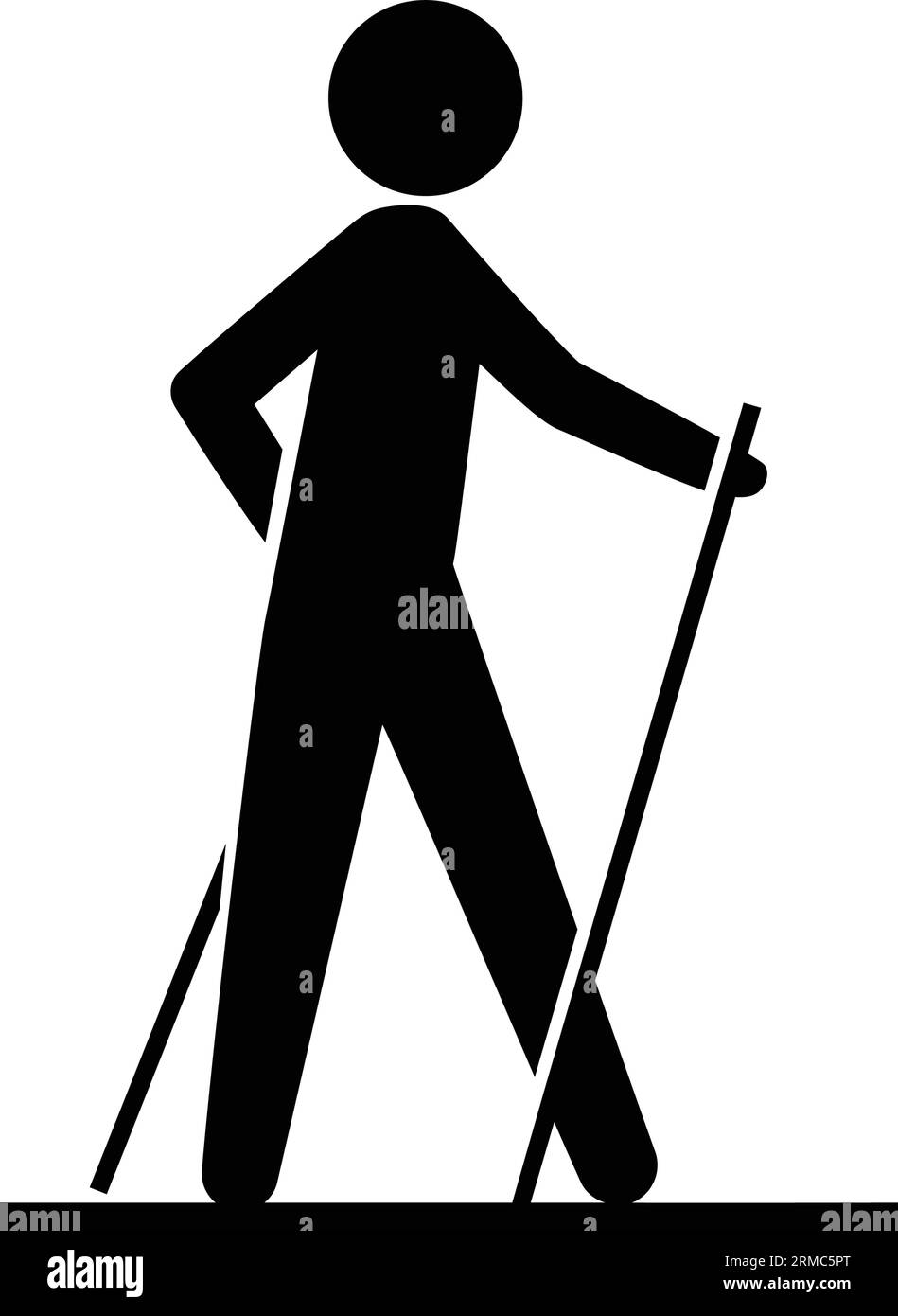 Hiking walking route sign Stock Vector Images - Alamy