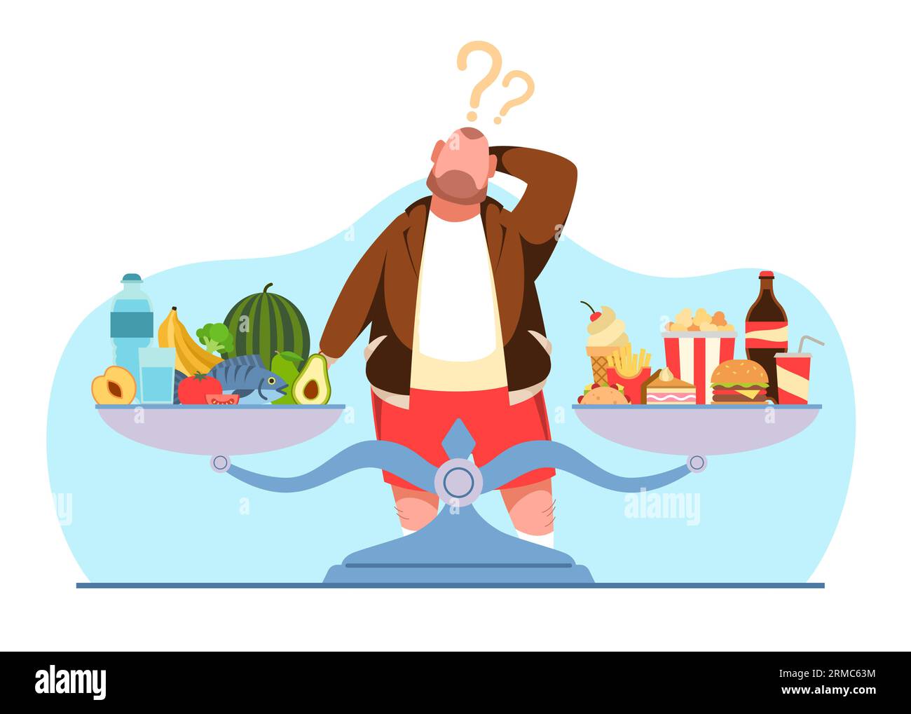 Unhealthy Person Cartoon