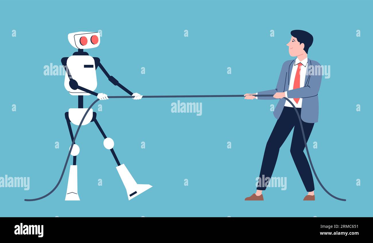 Man vs technology hi-res stock photography and images - Alamy