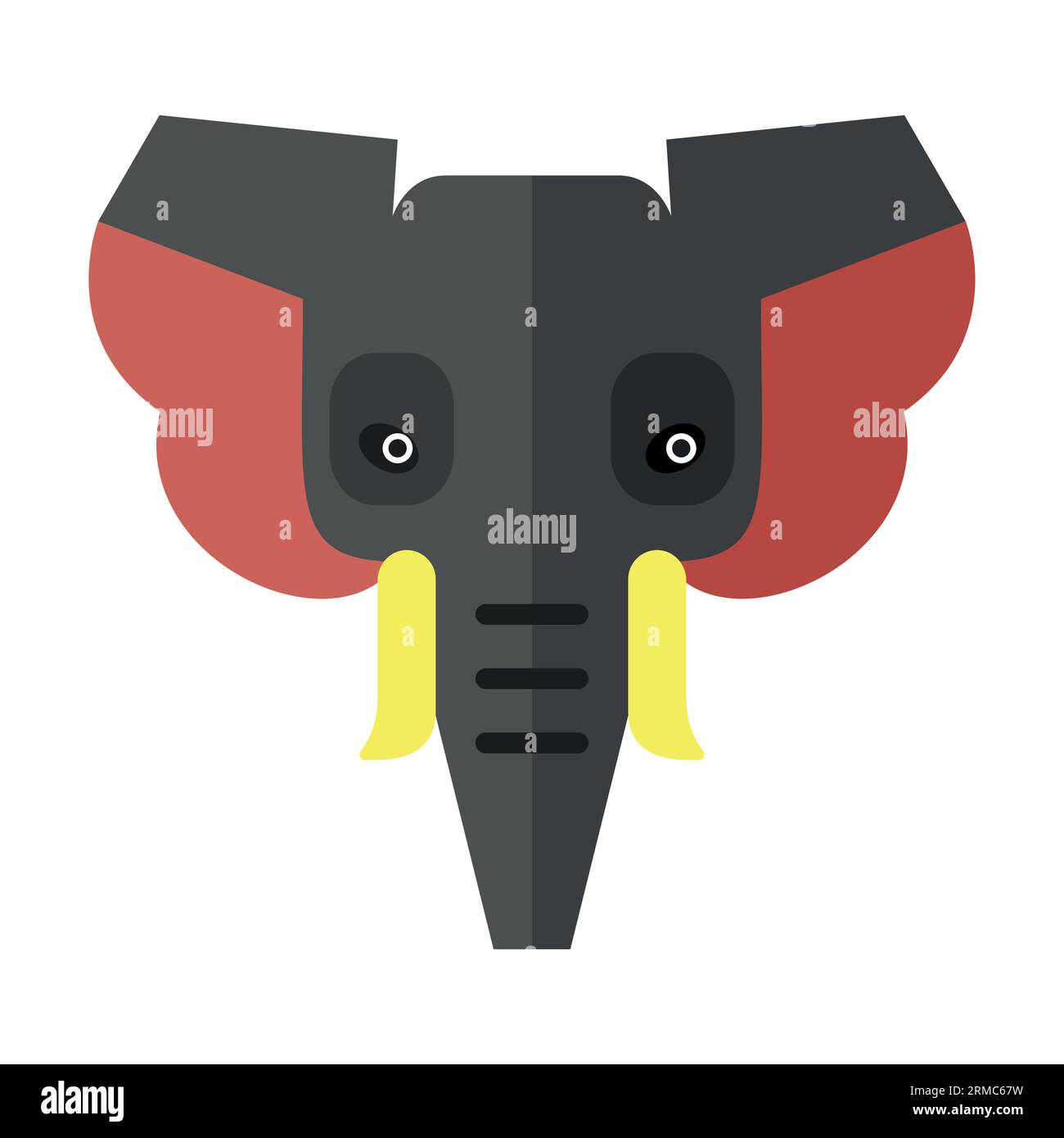African mask elephant Stock Vector Images - Alamy